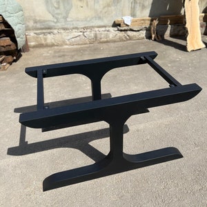 Black T Shape Steel Table Legs, Metal Table Legs, Modern Design Table ...