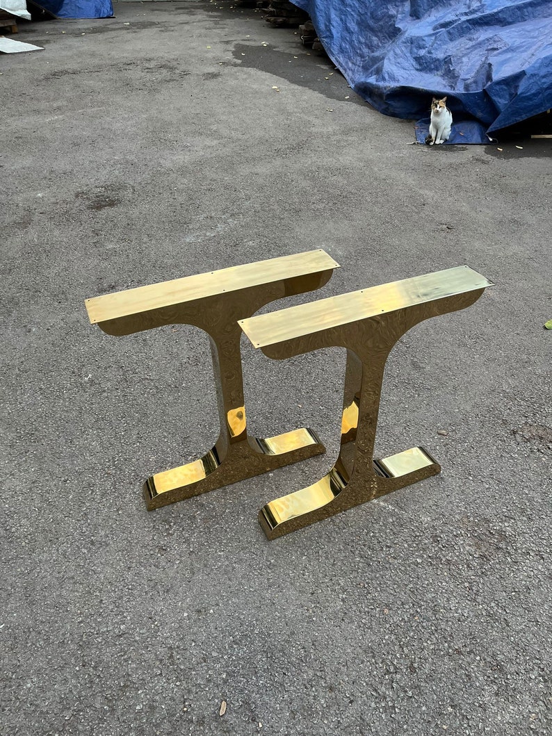 Custom Stainless Steel Shiny Gold Table Legs, Shiny Gold Metal Table ...