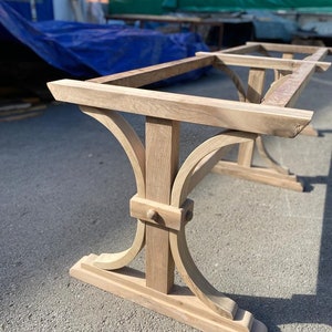 Unfinished Walnut Wood Table Legs, Raw Walnut Wood Table Legs, Modern ...