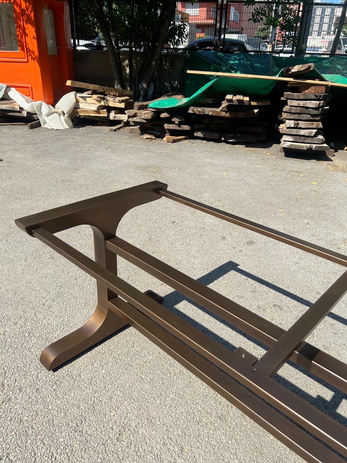 Steel Bronze Table Legs, Bronze T Shape Steel Table Legs, Metal Table ...
