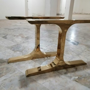 Stainless Steel Shiny Gold Table Legs, Gold Table Legs, Brass Gold ...