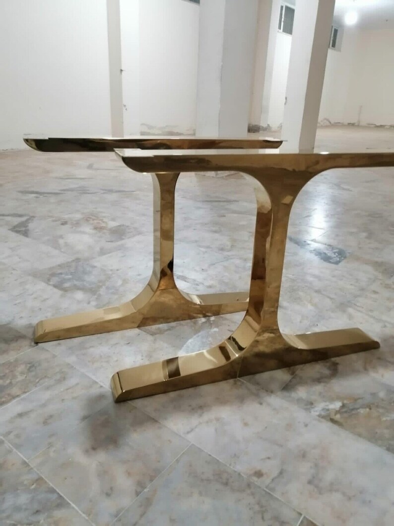 Stainless Steel Shiny Gold Table Legs, Gold Table Legs, Brass Gold ...