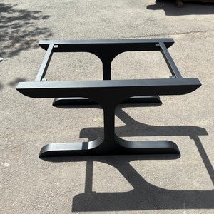 Black T Shape Steel Table Legs, Metal Table Legs, Modern Design Table ...