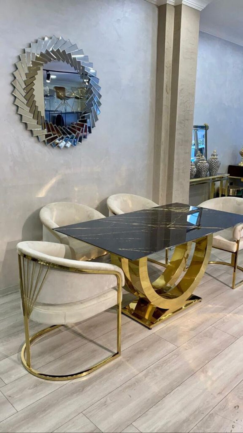 Stainless Steel Metal Shiny Gold Table Legs Shiny Gold Metal - Etsy