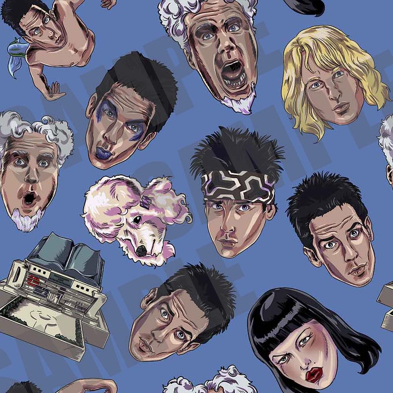 Zoolander Mugatu Male Model Clipart Png Designs and Seamless Pattern ...