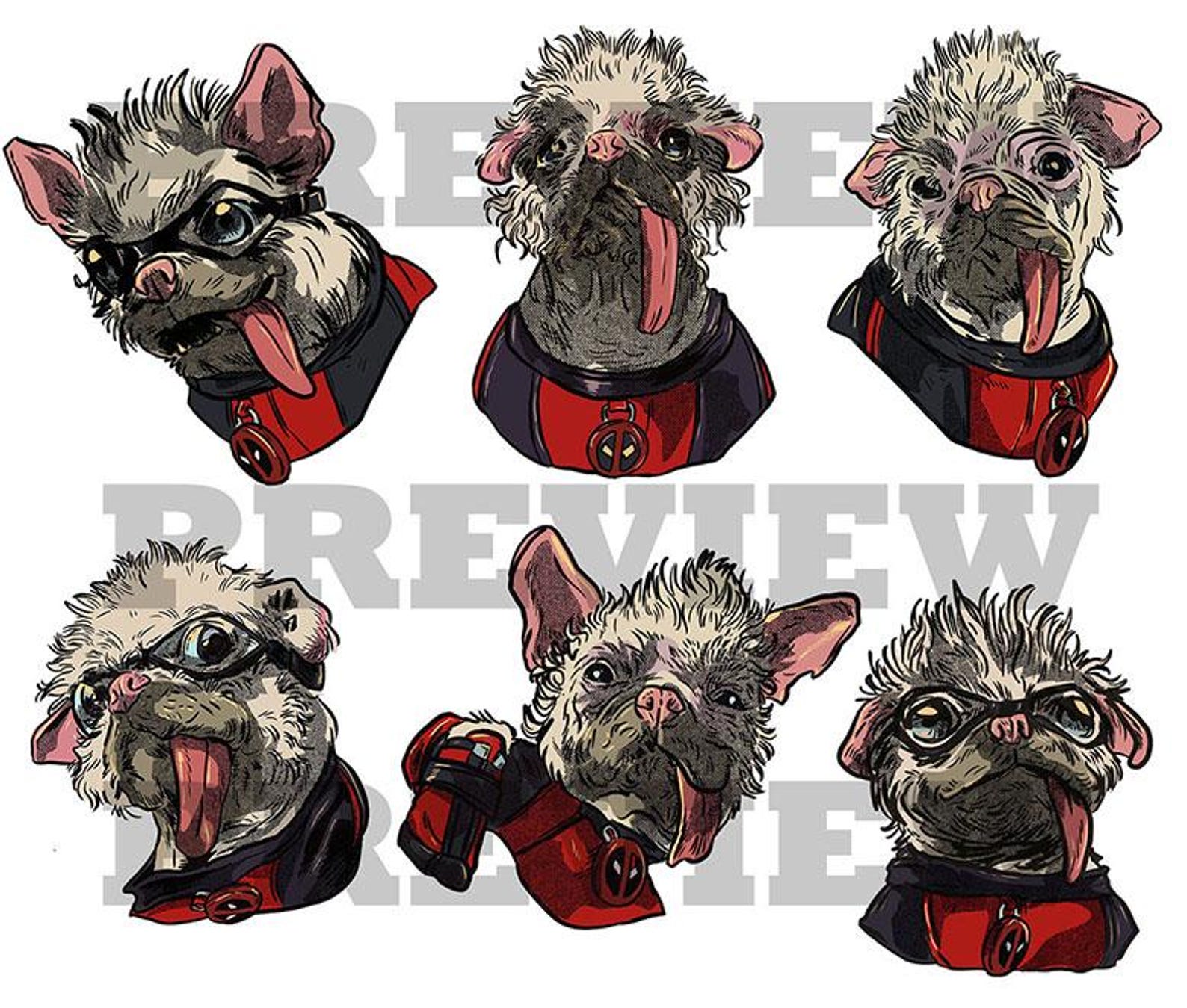 Deadpool Wolverine Dogpool PNG Patterns Images High Quality - Etsy UK