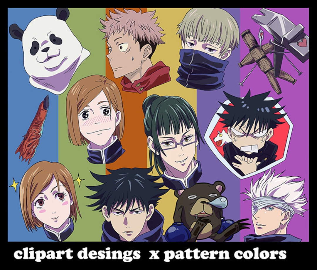 PNG Jujutsu Kaisen Patterns Images High Quality 2 - Etsy