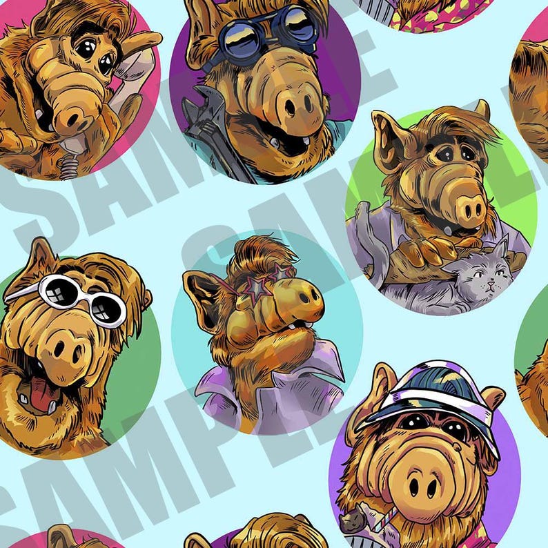 Alf Tv Show 6 Png Clipart Png Designs and Seamless Pattern for Fabric ...