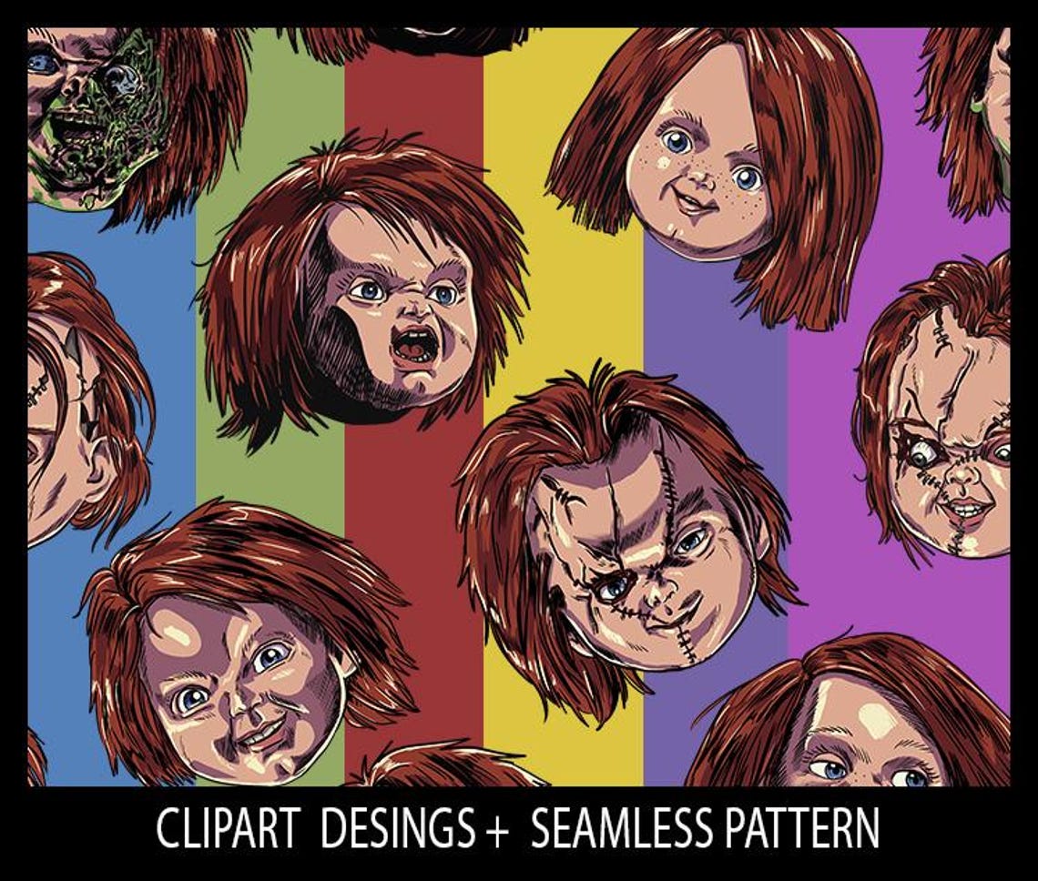 Childs Play Chucky High Quality Clipart Png Designs and Seamless ...