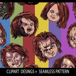 Childs Play Chucky High Quality Clipart Png Designs and Seamless ...