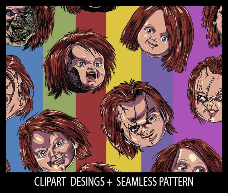 Childs Play Chucky High Quality Clipart Png Designs and Seamless ...