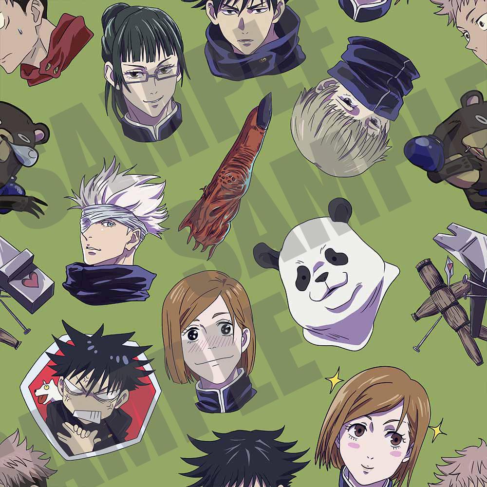 Jujutsu Kaisen Patterns Images Set 2 Clipart Png and Seamless Pattern ...