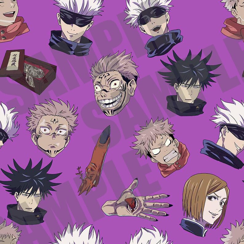 Jujutsu Kaisen Anime Designs 1 Clipart Png Designs and Seamless Pattern ...