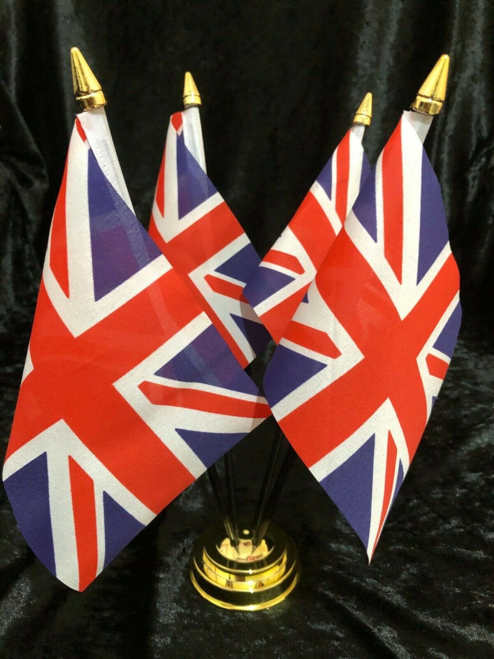 Union Jack Various Flags Bunting Office Desk Table Flag Displays With ...