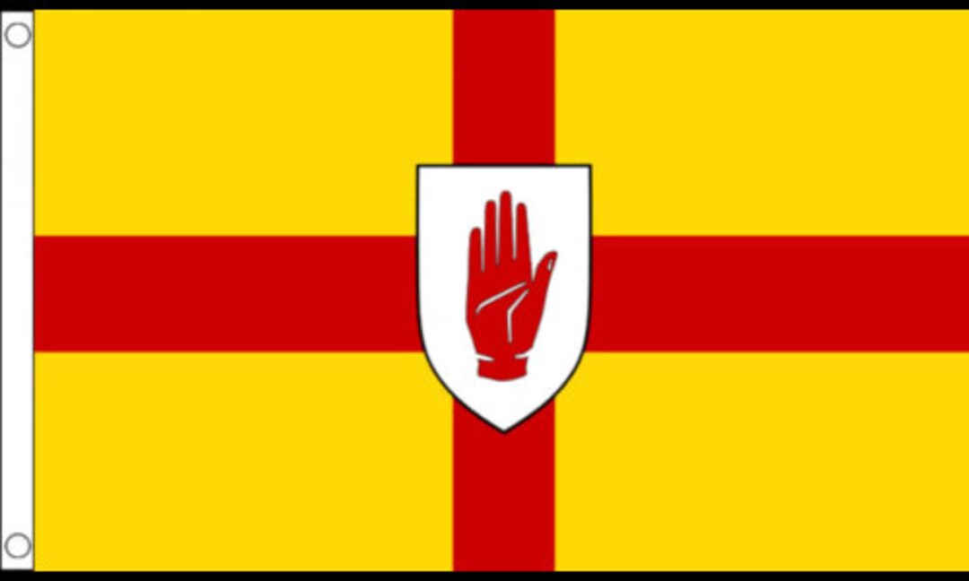 Red Hand of Ulster Northern Ireland Polyester Flags Bunting Table Flags ...