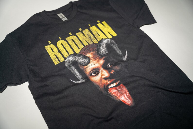 Dennis Rodman With Horns Graphic Tee - Etsy