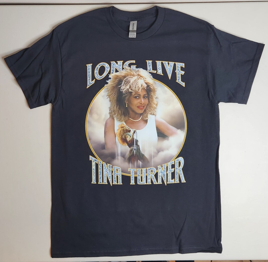 Long Live Tina Turner Vintage Tee Shirt, 100% Cotton Black Shirt. - Etsy