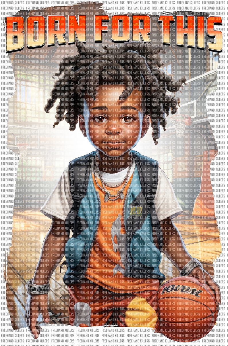 Born for This Png Sublimation Design Download, Basketball Png, Kids ...