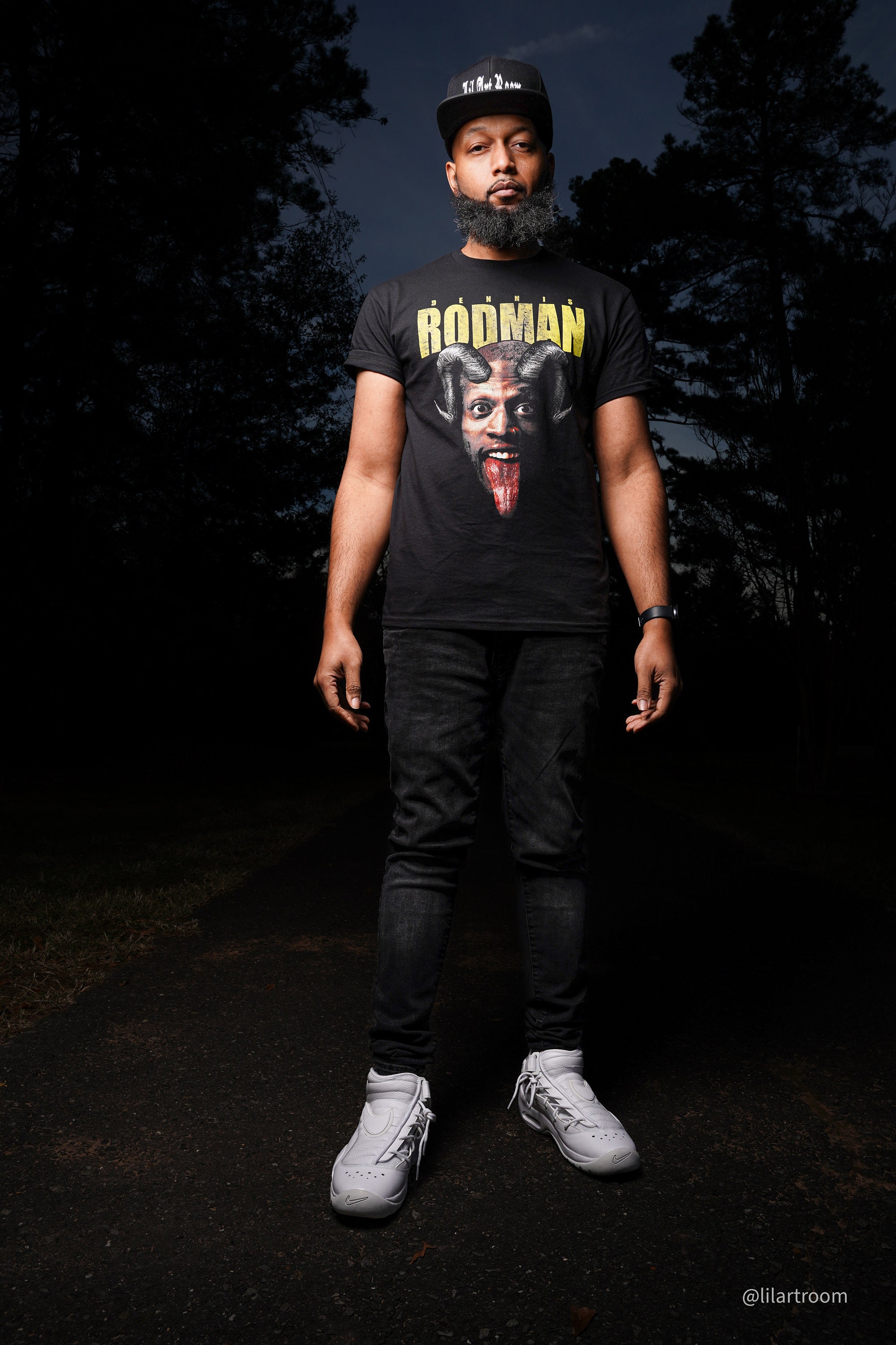 Dennis Rodman With Horns Graphic Tee - Etsy