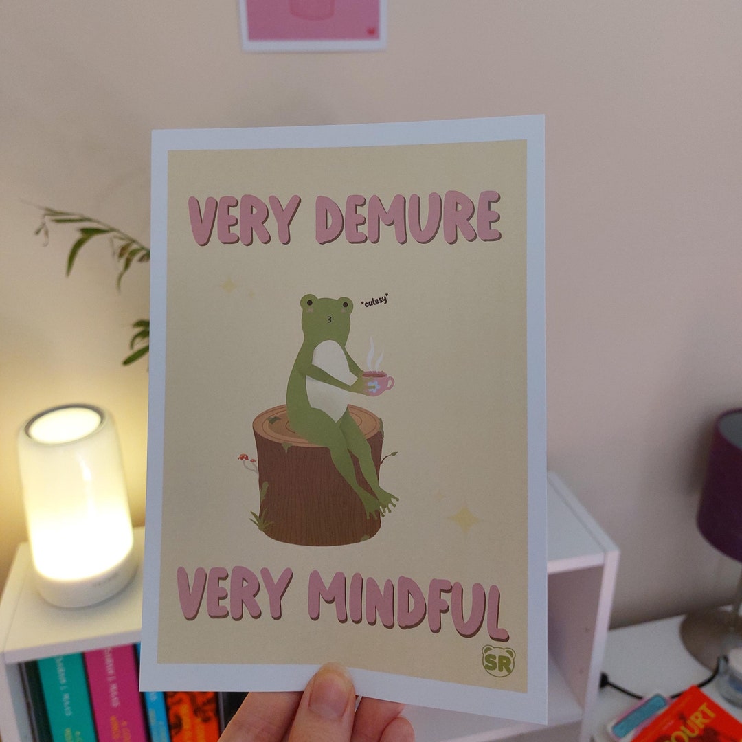 Very Demure Frog Art Print A5 Size - Etsy