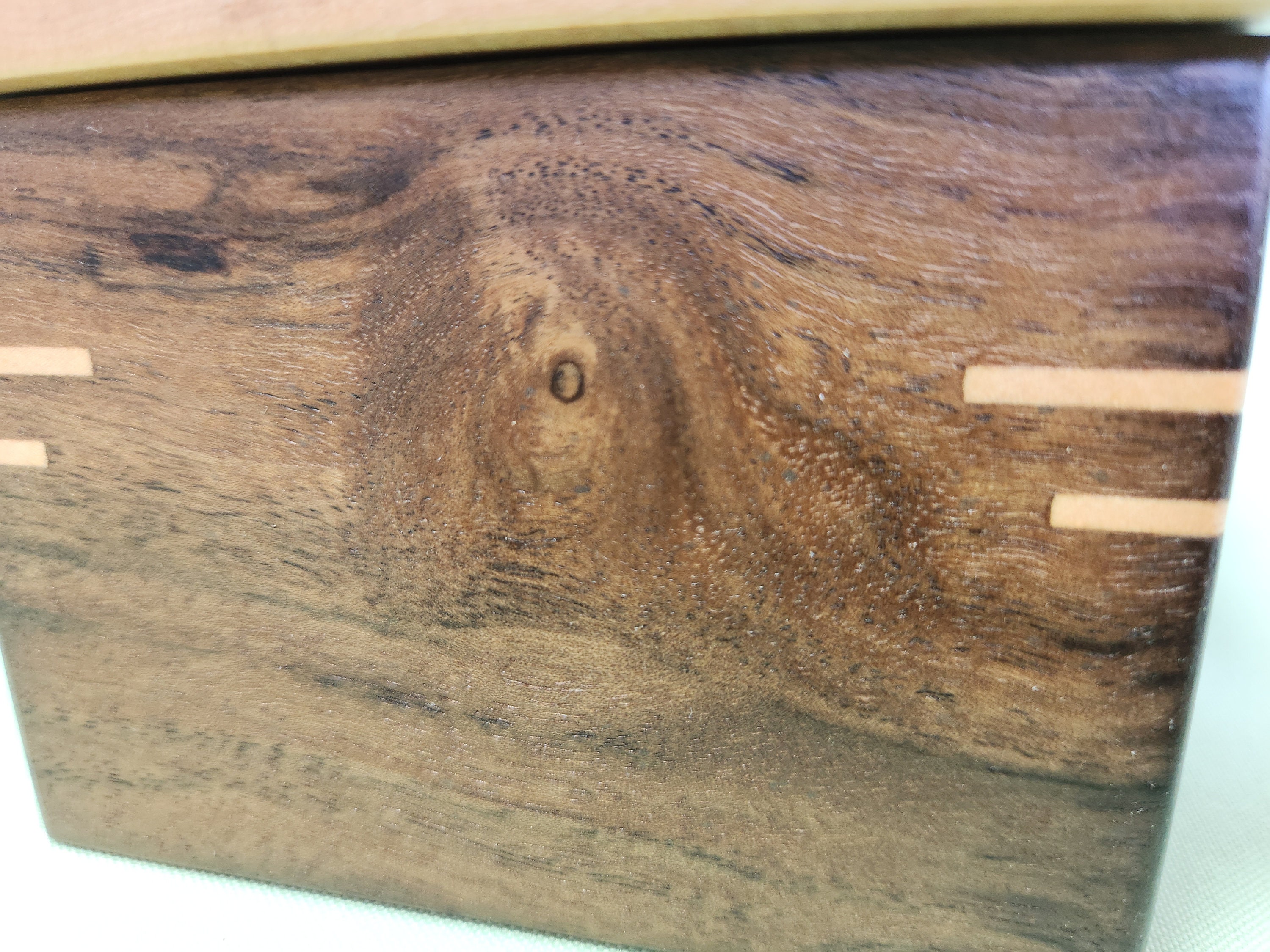 Walnut and Curley Maple Box With Maple Accents and Removable - Etsy