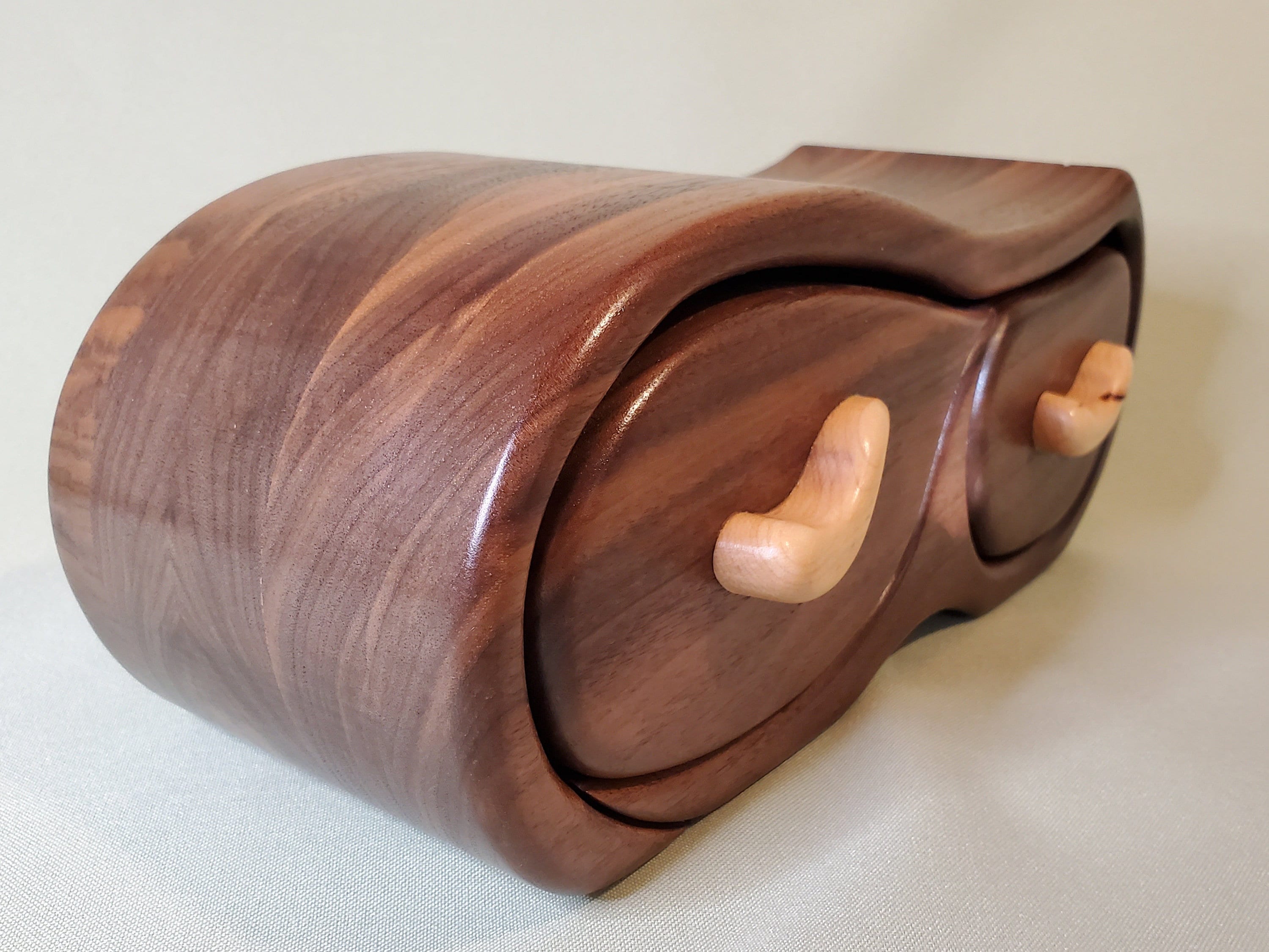 Walnut Bandsaw Box With Maple Handles and Two Drawers - Etsy