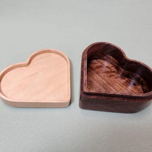Walnut and Maple Weave Heart Box - Etsy