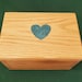Oak and Walnut Drawer Box With Turquoise Inlay - Etsy
