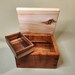 Oak and Walnut Drawer Box With Turquoise Inlay - Etsy