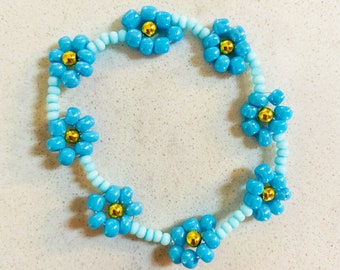 Daisy Chain Elastic Bracelet - Etsy