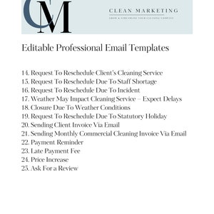 Cleaning Business Email Templates, Cleaning Service Email Bundle ...