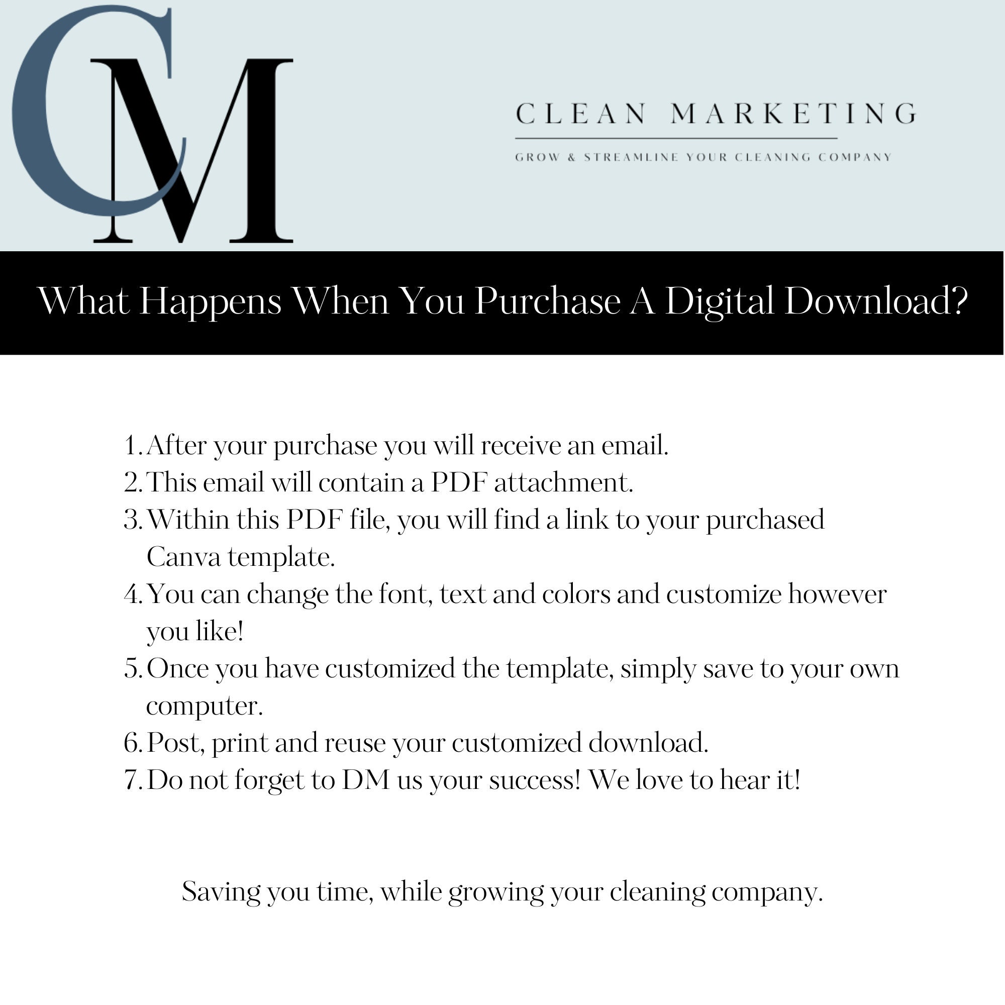 Cleaning Business Editable Checklist Printable Digital Download ...