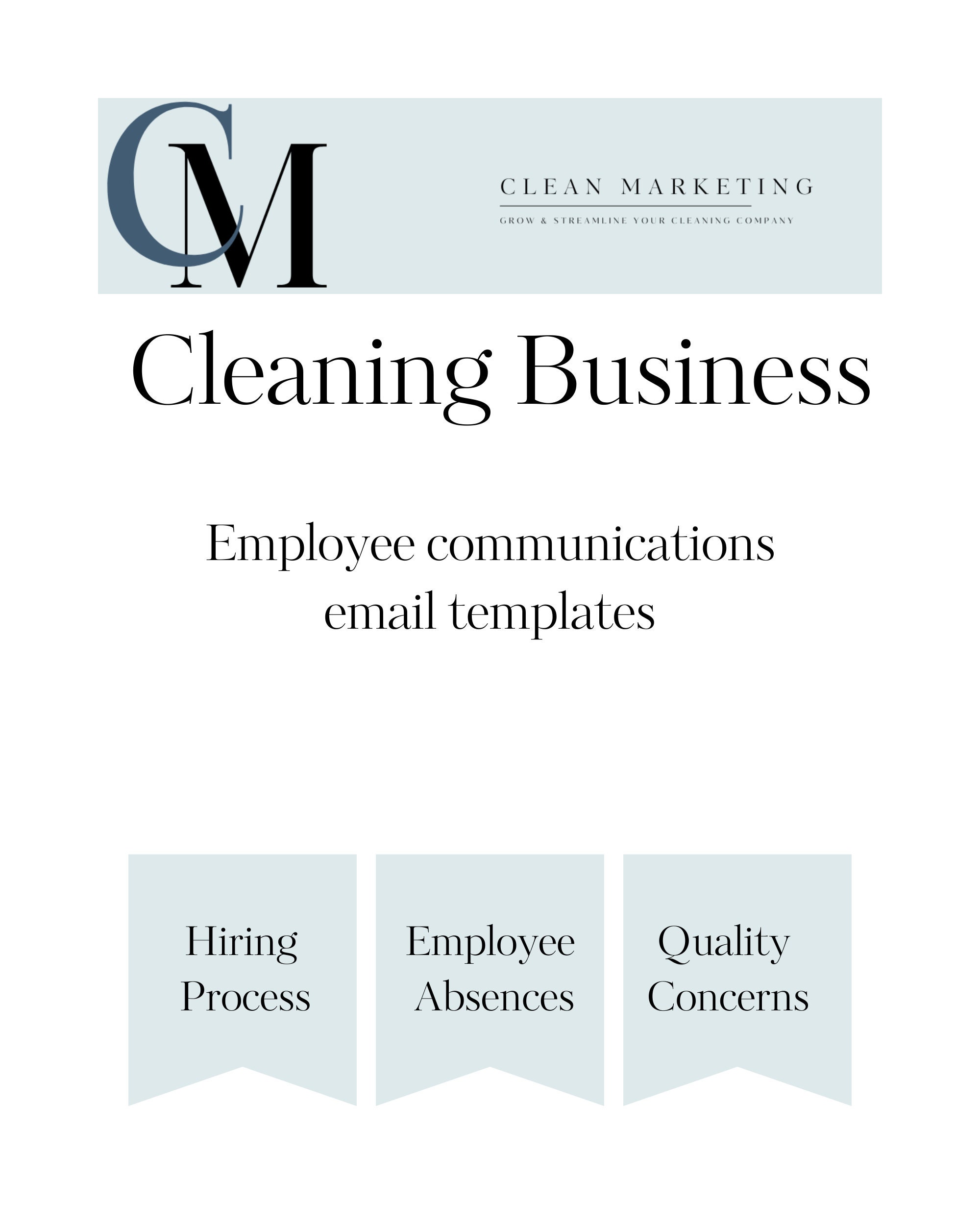 Cleaning Business Employee Email Templates, Cleaning Service ...