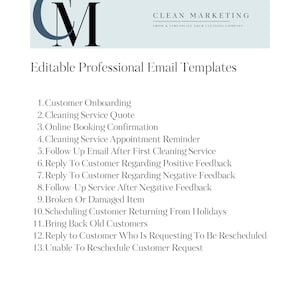 Cleaning Business Email Templates, Cleaning Service Email Bundle ...