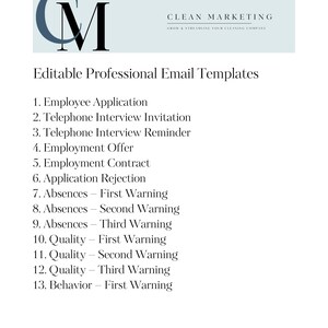 Cleaning Business Email Templates, Cleaning Service Email Bundle ...