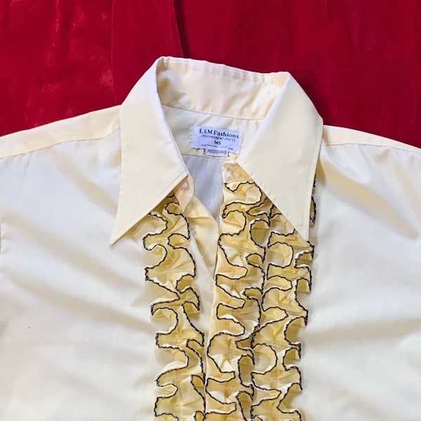 Ruffled Tuxedo Shirt - Etsy