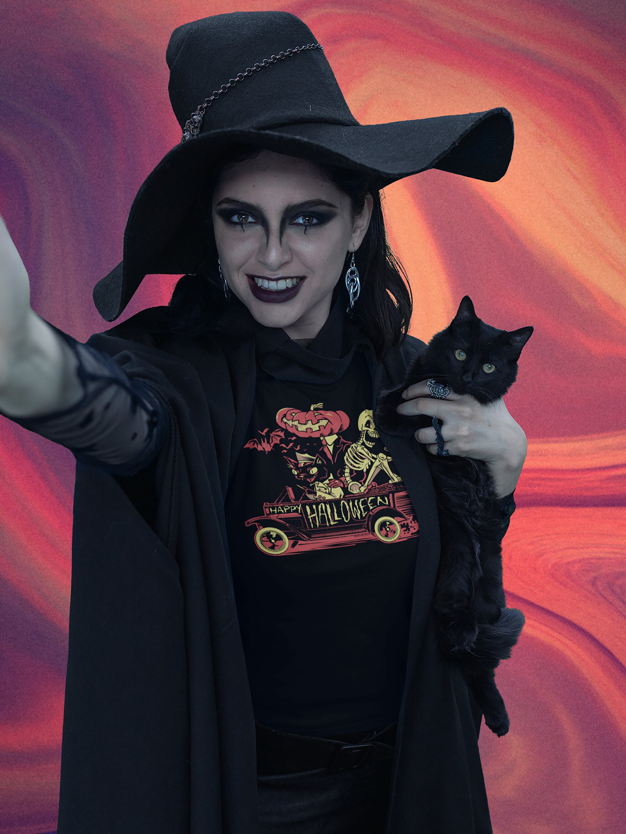 Halloween Hot Rod Gang Unisex Jersey camiseta de manga corta - Etsy España