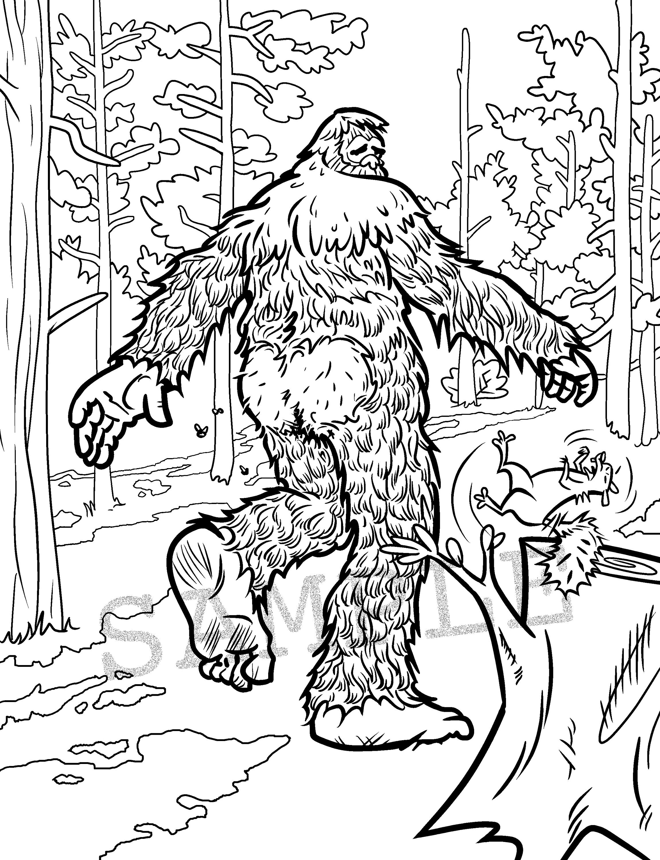 MONSTER FUNK Digital Adult Coloring Pages - Etsy