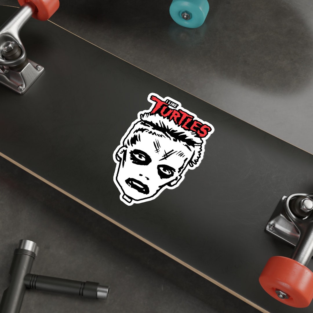I Like Turtles Zombie Kid Diecut Stickers - Etsy