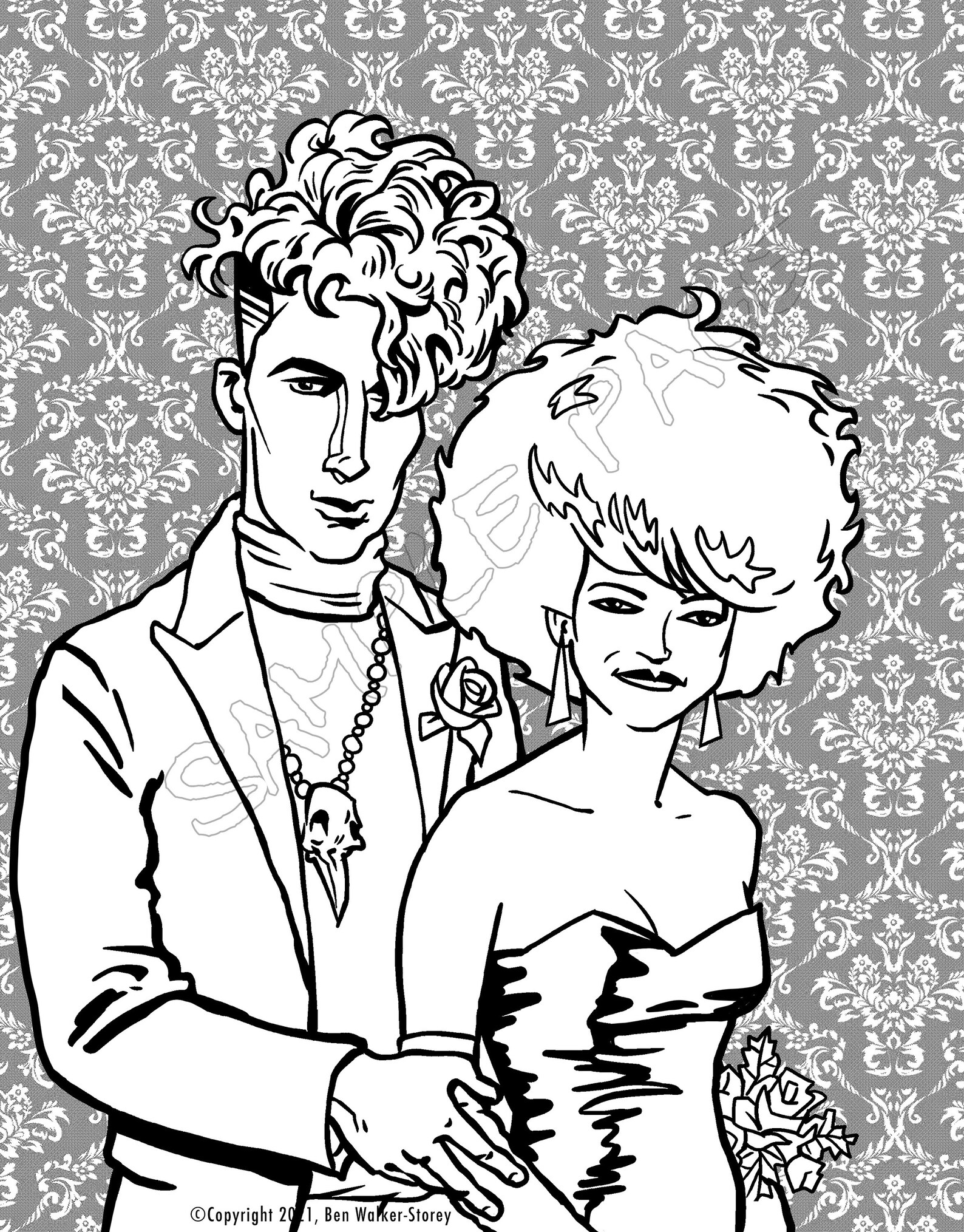 Let's Draw Goths Digital Coloring Pages Download - Etsy