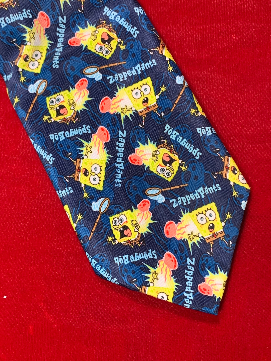 Spongebob Squarepants Zapped Pants Novelty Necktie Unisex Nick ...