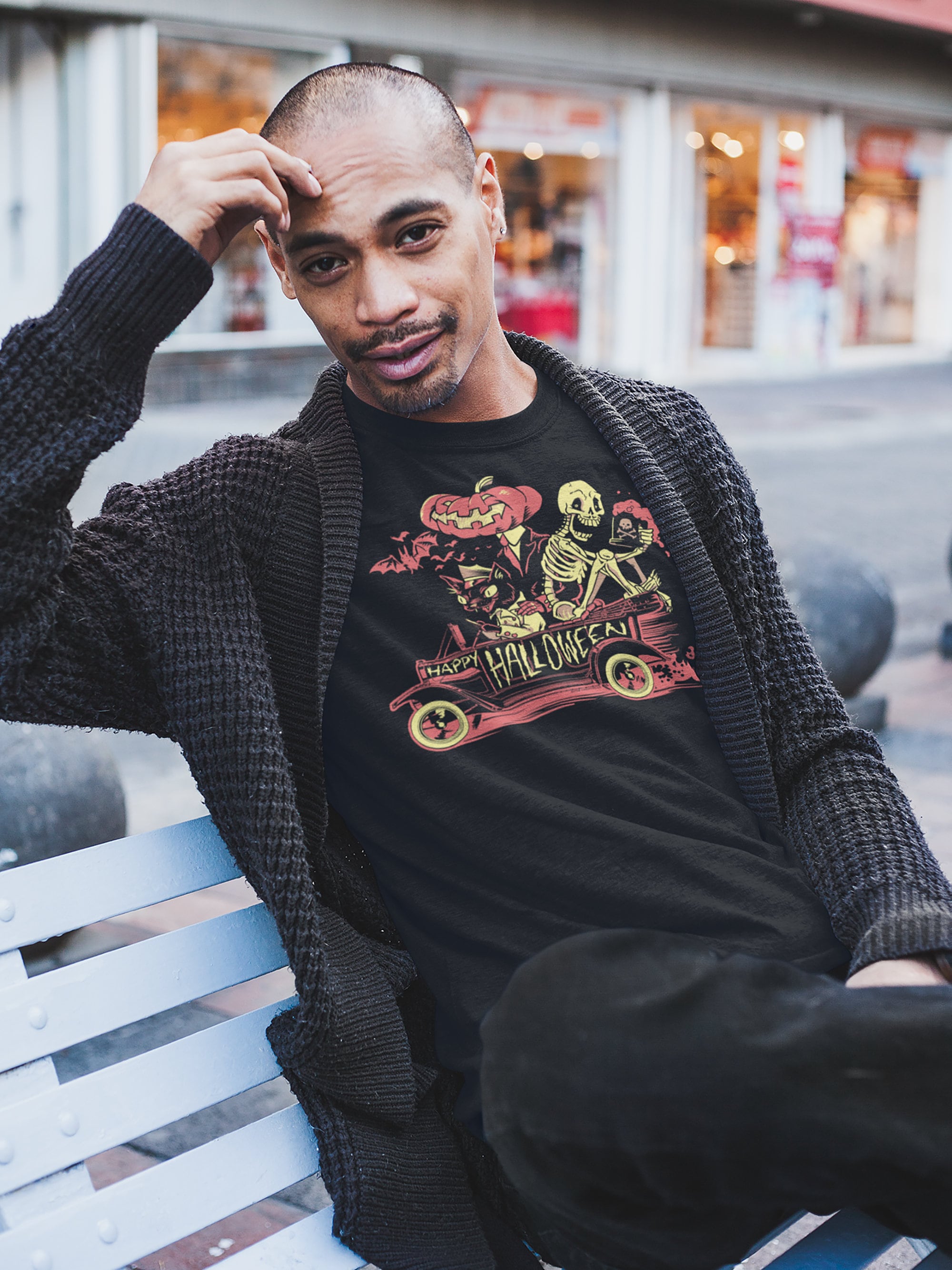 Halloween Hot Rod Gang Unisex Jersey camiseta de manga corta - Etsy España