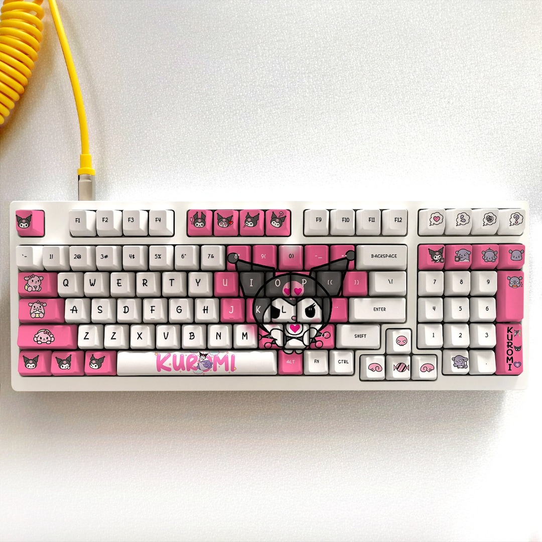 Kawaii Series Keycap Set Kawaii Kuromi Theme Keycap Set PBT for ...