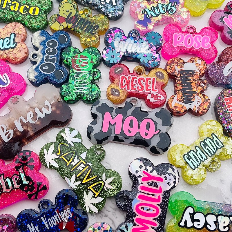 Custom Dog Tag Resin - Etsy