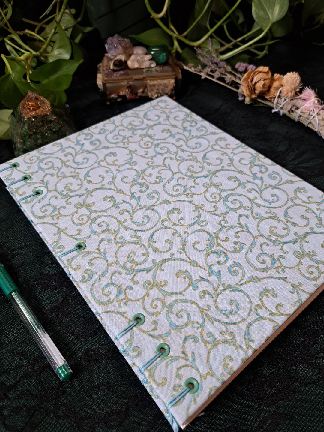 Handmade Extra Large Journal, Coptic Bound Photo Album, Grimoire, Book ...