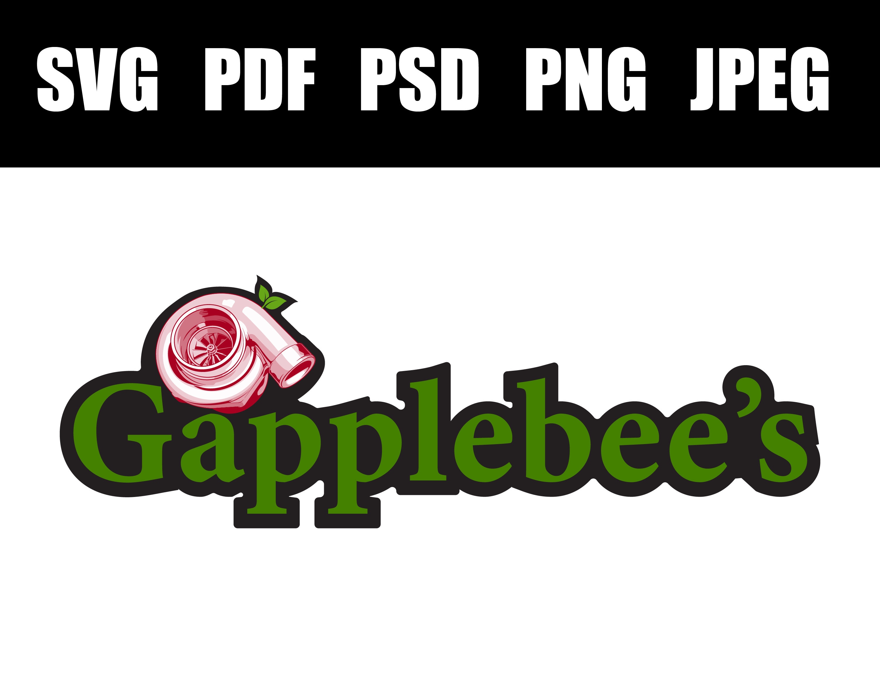 Gapplebee's SVG File, Turbo Svg, Car Svg, Car Turbo Meme Svg - Etsy