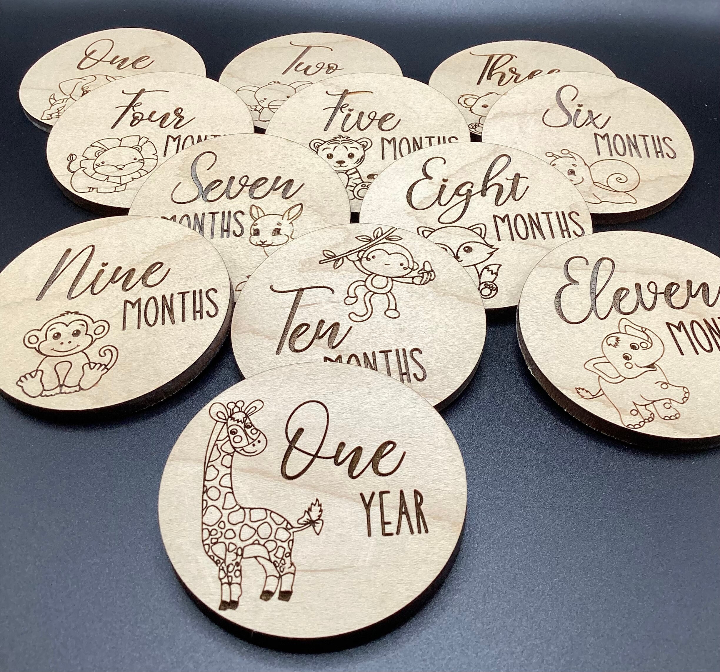 Baby Animals Milestone SVG Cute Animals Milestone Baby - Etsy Australia
