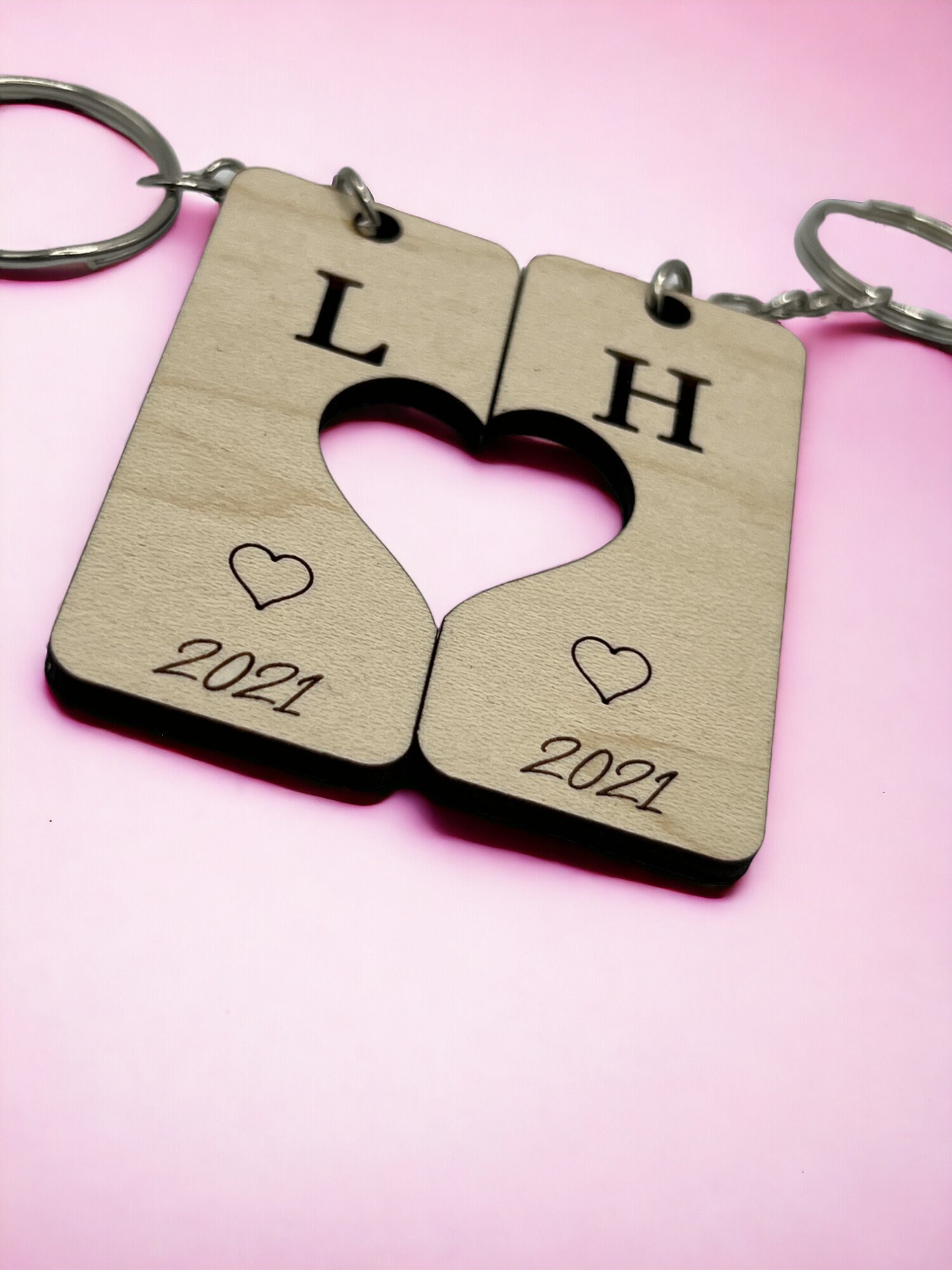 Valentine's Day Keychain Set Svg, Love Puzzle Keychain SVG, Valentine's ...