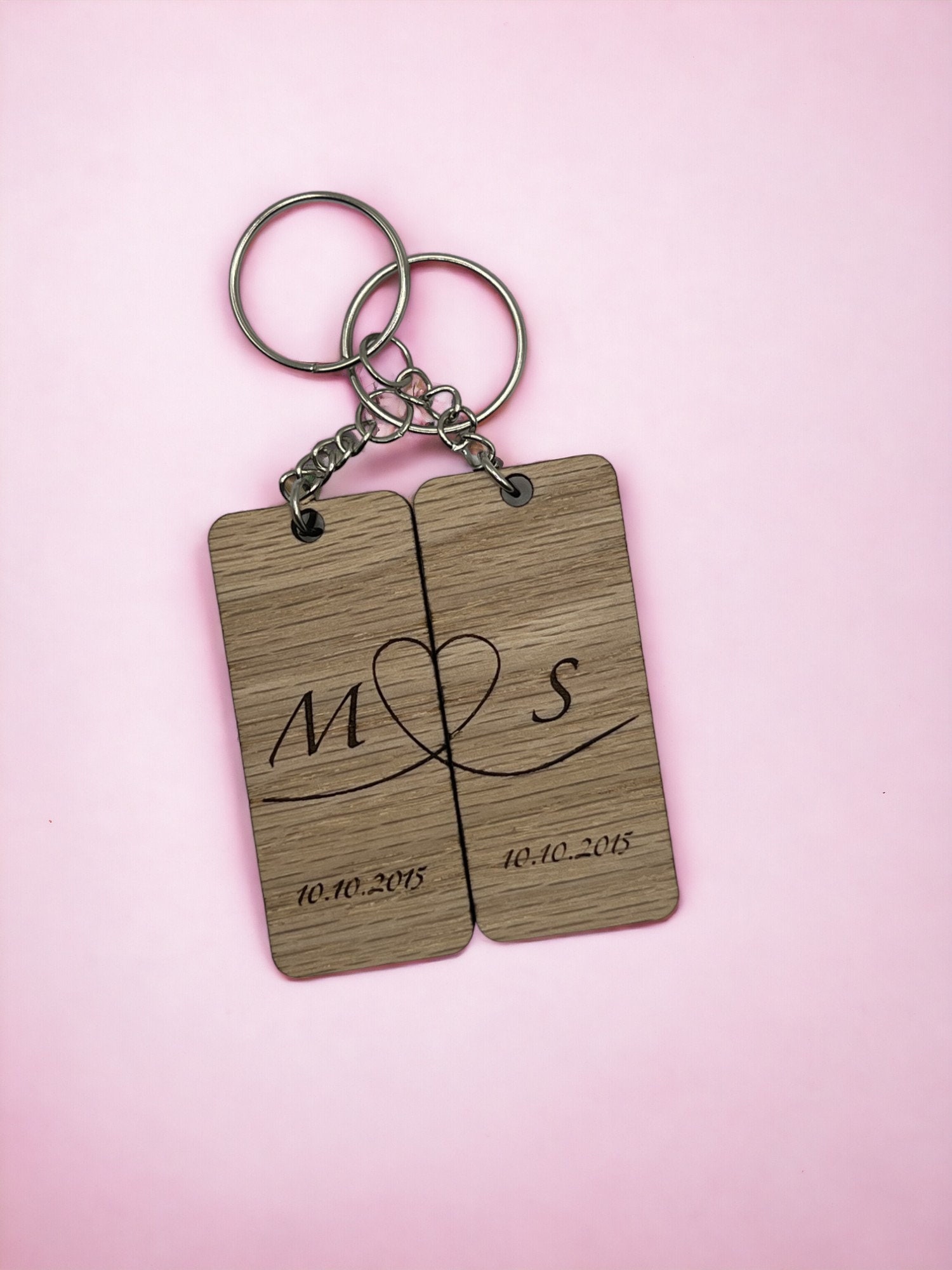 Couple Heart Keychain Laser Cut File, Valentine's Day Svg, Valentine's ...