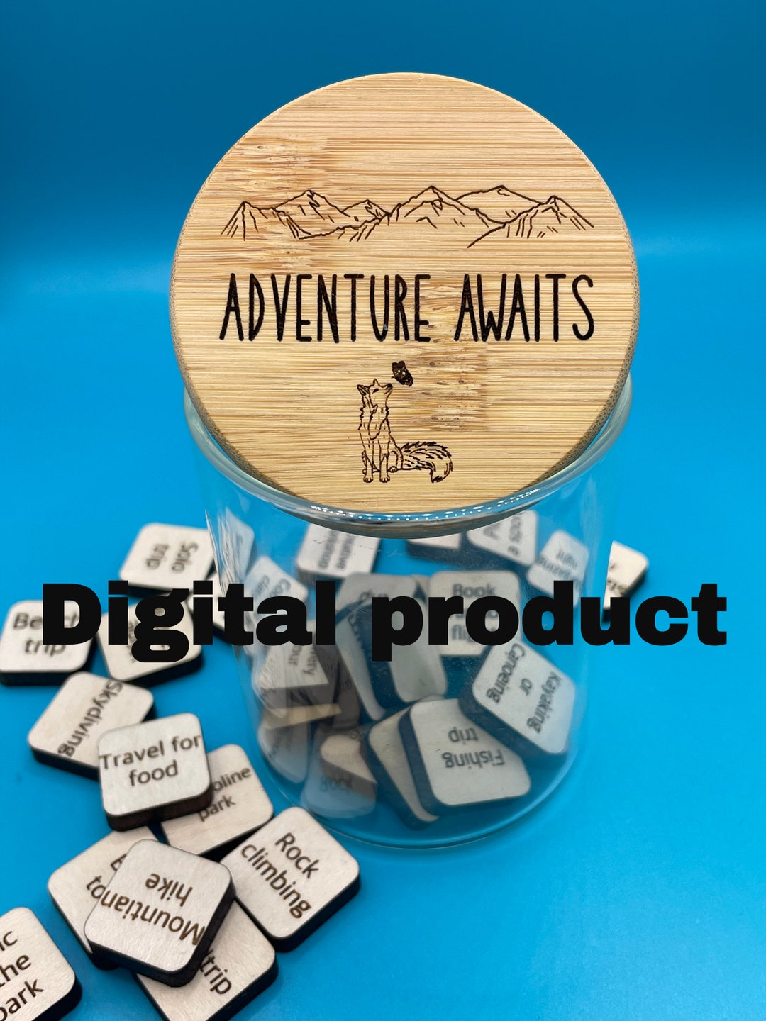 Adventure Jar SVG: 30 Adventure Tokens, Laser Cut File (digital ...